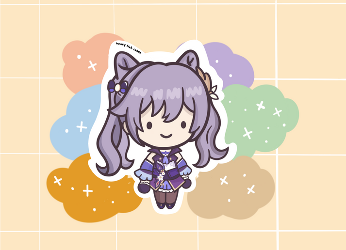 Genshin Impact Keqing Sticker – Mims Hobby Shop